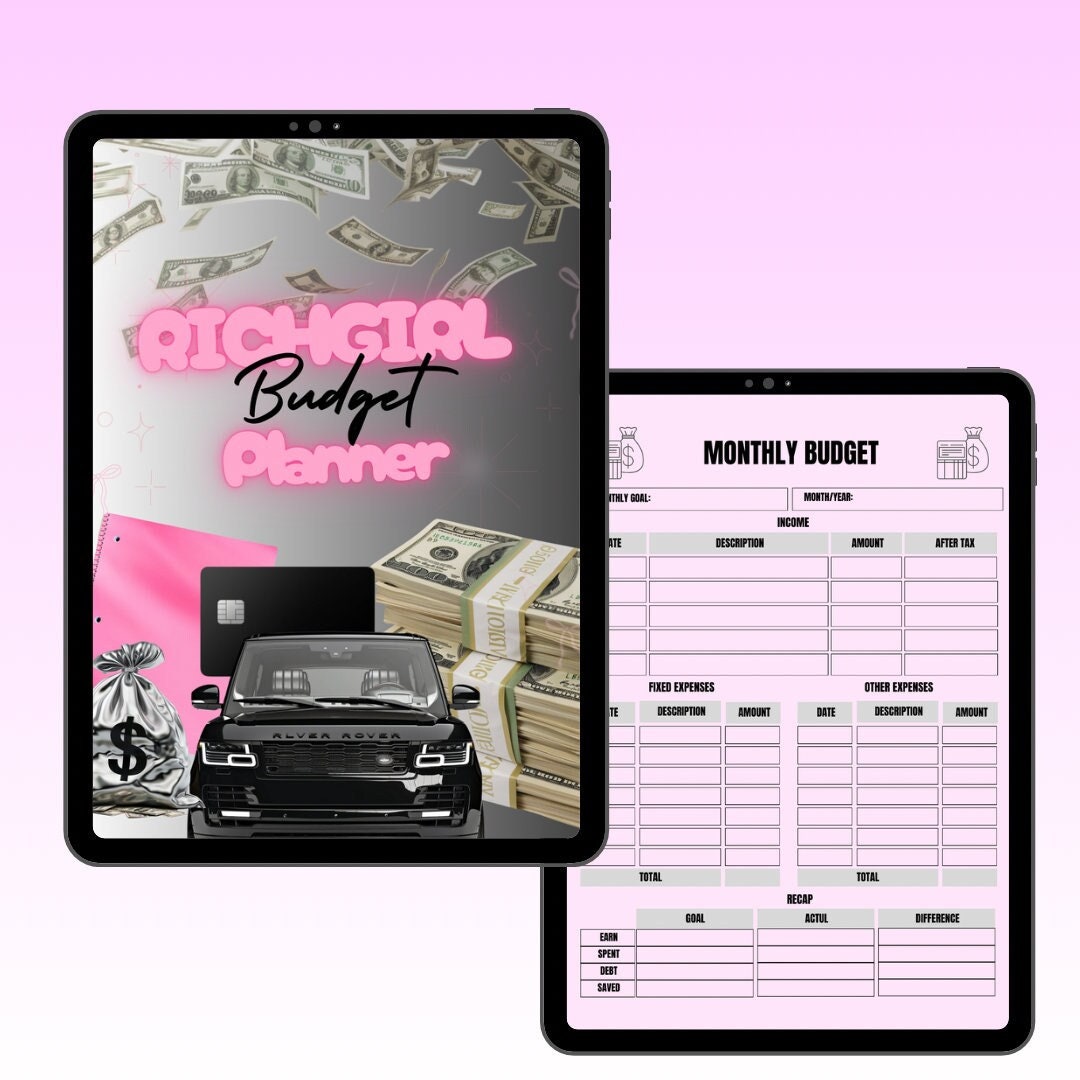 Rich Girl Budget Planner, Budget Planner,mrr|prr, 49 Pages, Budget ...