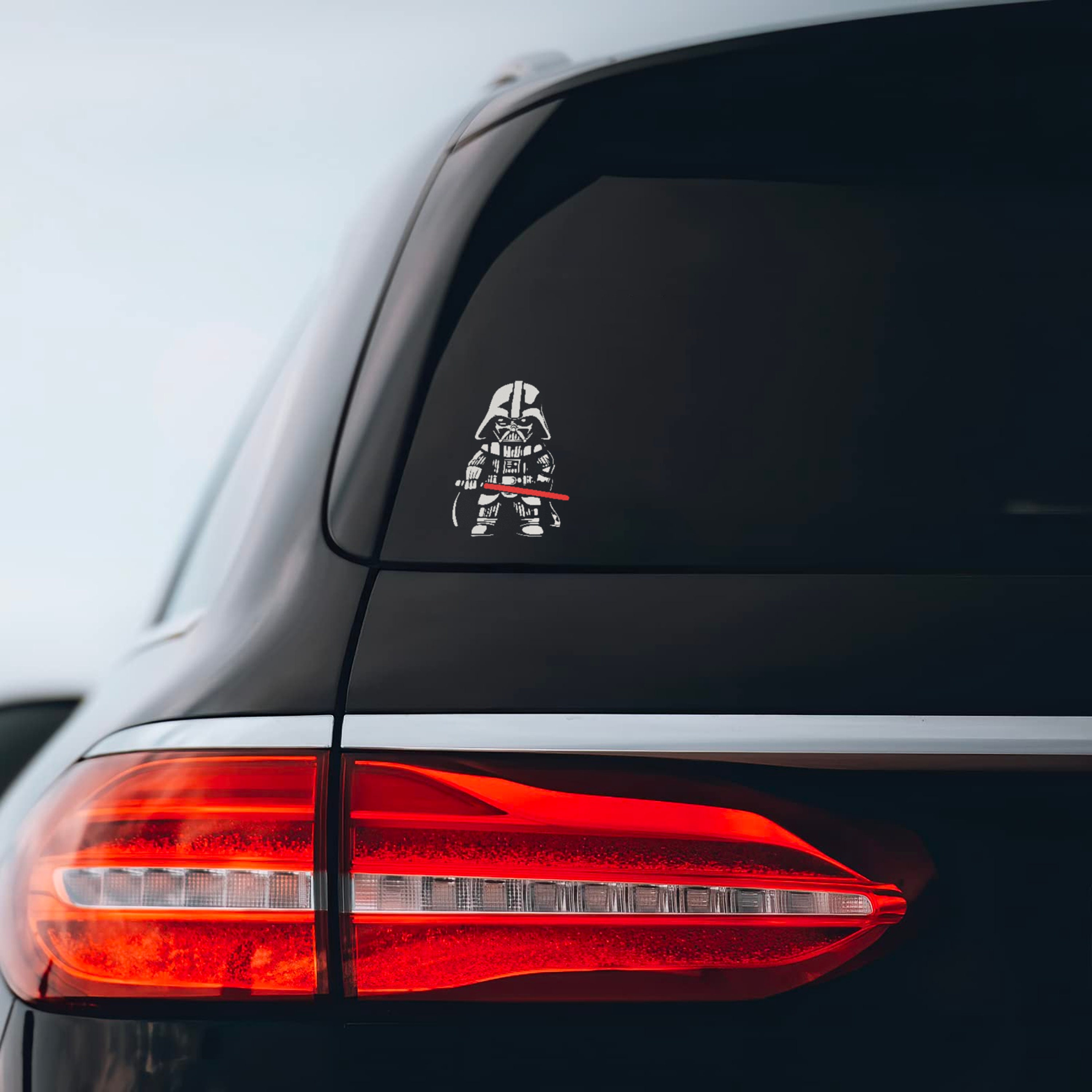 Mini Darth Vader Custom Star Wars Sticker Art, Star Wars Gift, Kiss Cut ...