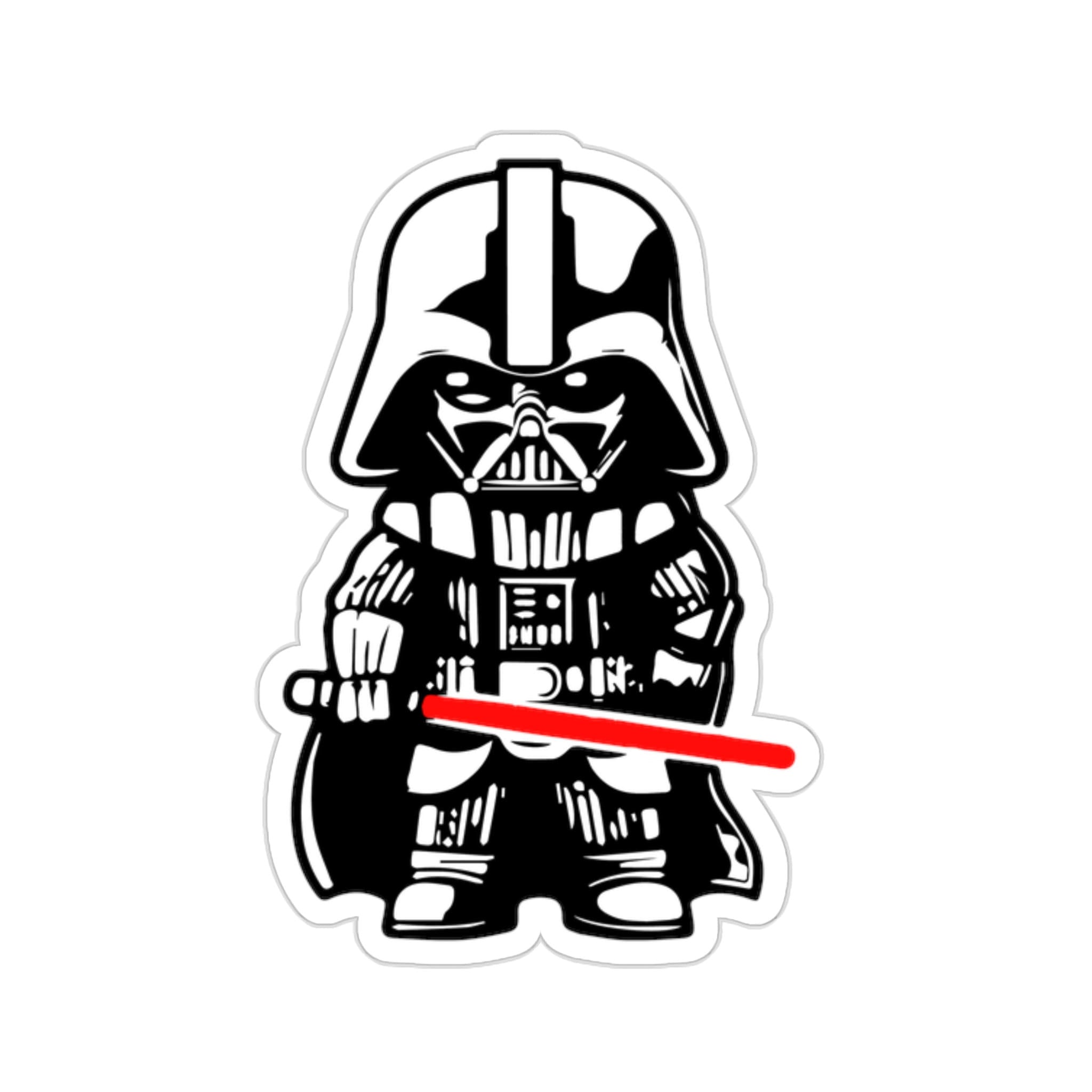 White Darth Vader Sticker, Anime Sticker, Cool Sticker, Star Wars ...
