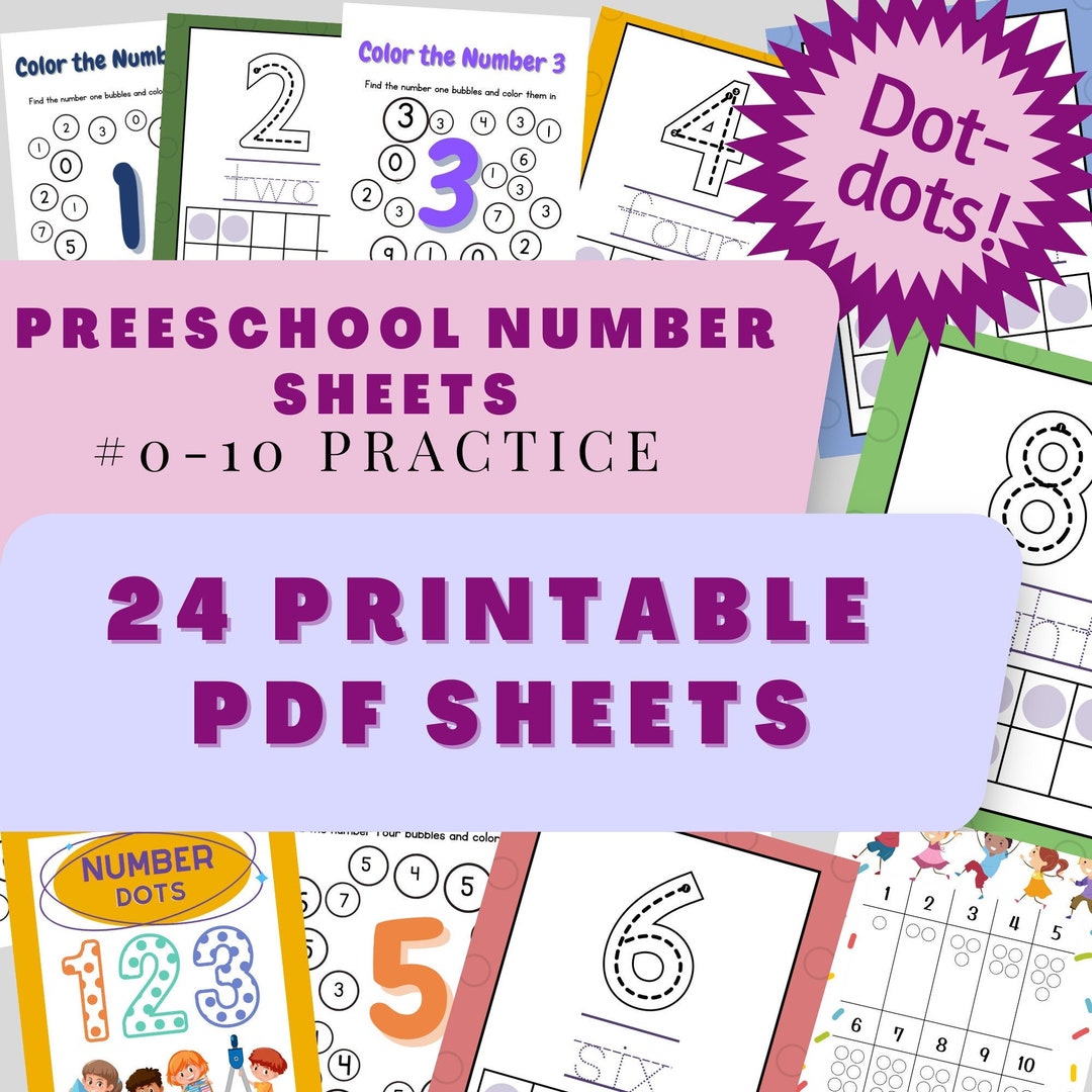 24 Printable Number Coloring Pages Coloring Book Coloring Etsy