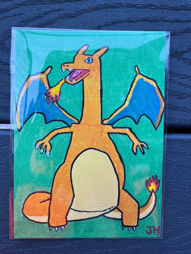 Charizard Painting Print - Etsy