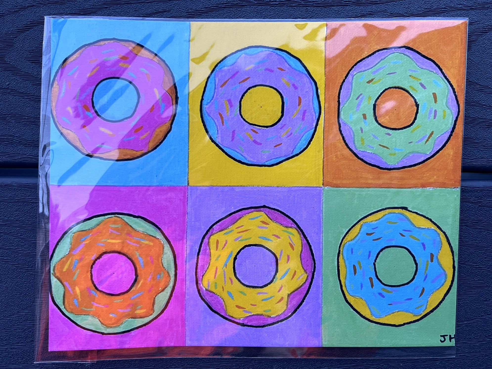 Donut Pop Art Painting Print - Etsy