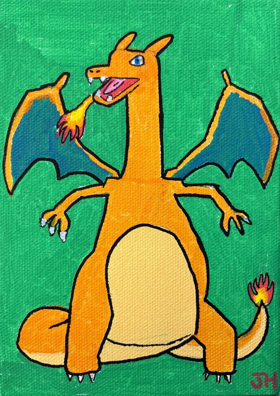 Charizard Painting Print - Etsy
