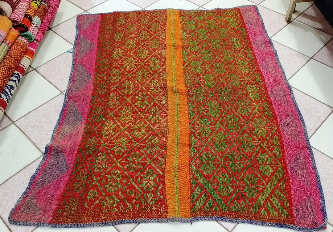 Beautiful, Hand-woven Wool Carpet in Natural Colors From the Sacred ...