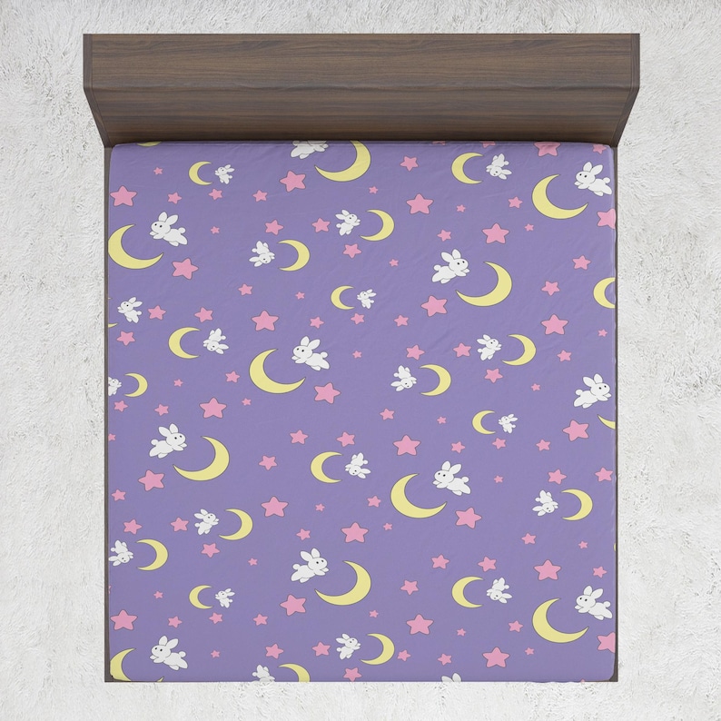 Sailor Moon, Soft Crescent Moon and Bunny Throw, Anime Blanket, Sailor ...