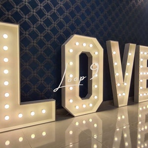 3ft - LOVE Marquee Letters Blueprints Instant Download PDF - Etsy