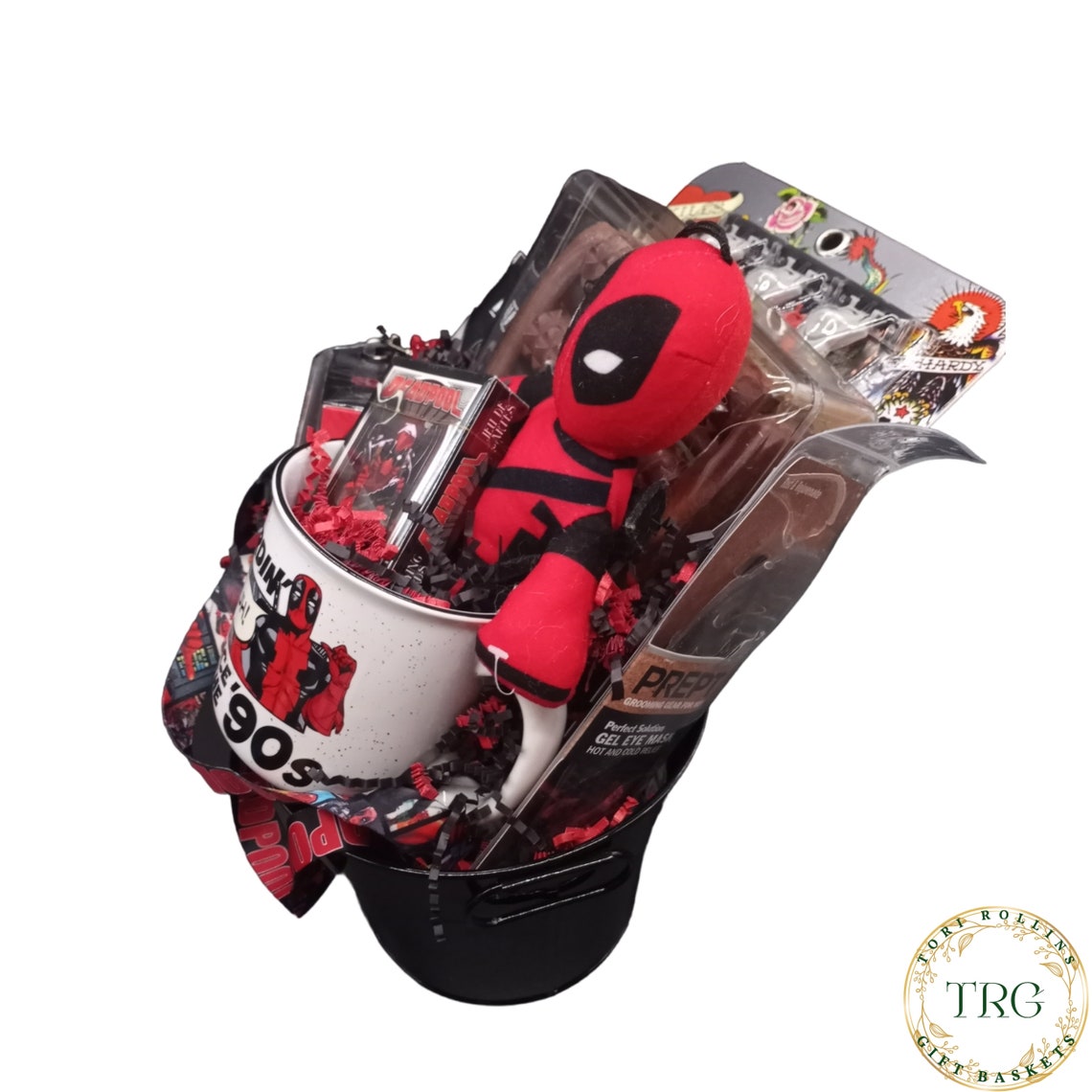 Deadpool Gift Basket for Him, Father's Day Gift Basket, Gift Basket for ...