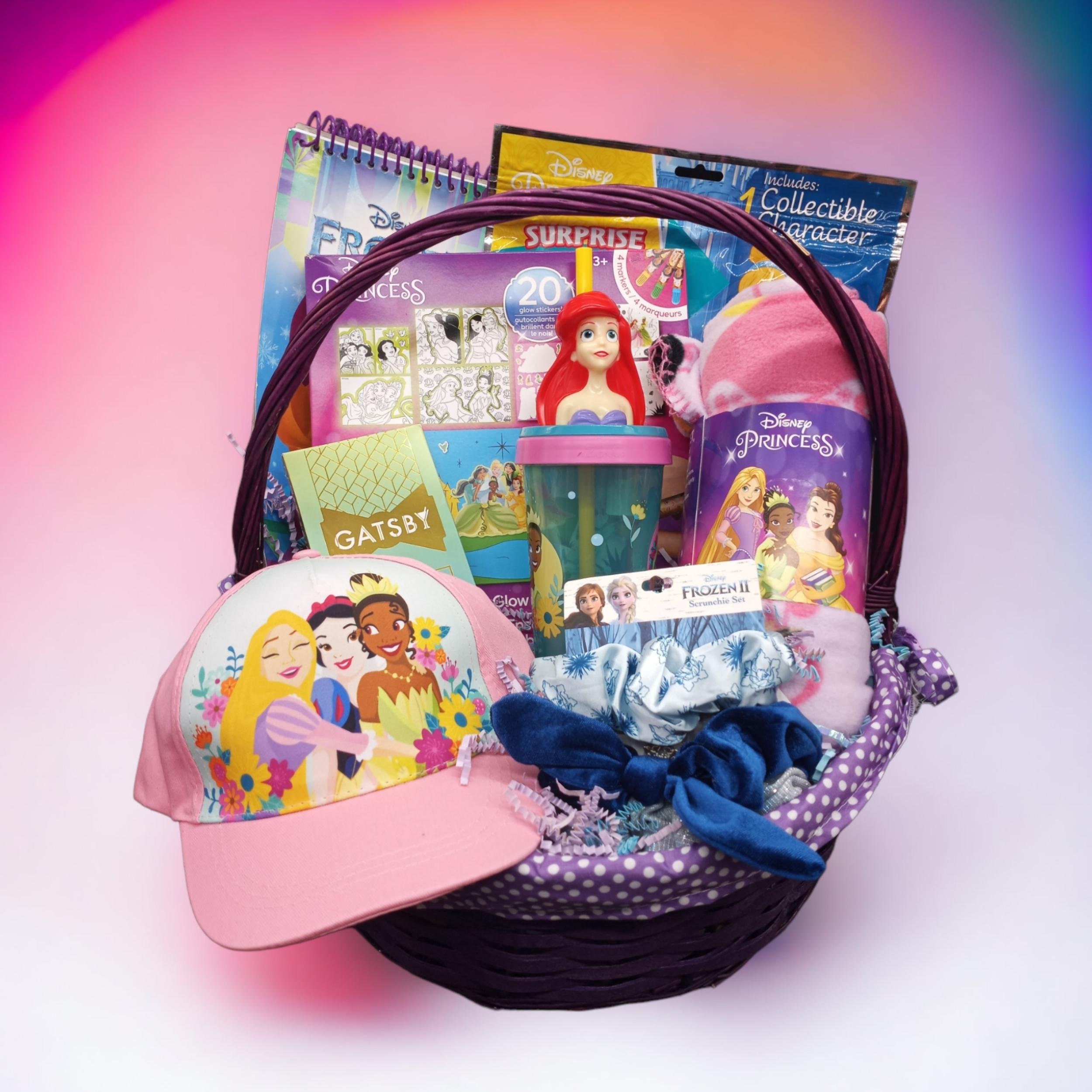 Disney Princess Gift Basket, 3-9 Years Girls Birthday Gift, Girls Care ...
