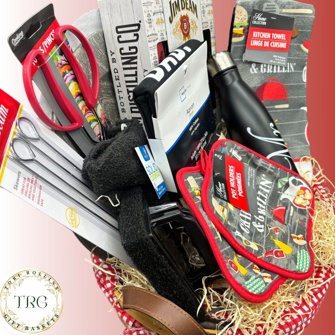 Cooking Gift Basket for Men, Get Well Gift, Grillmaster Gift, Basket ...