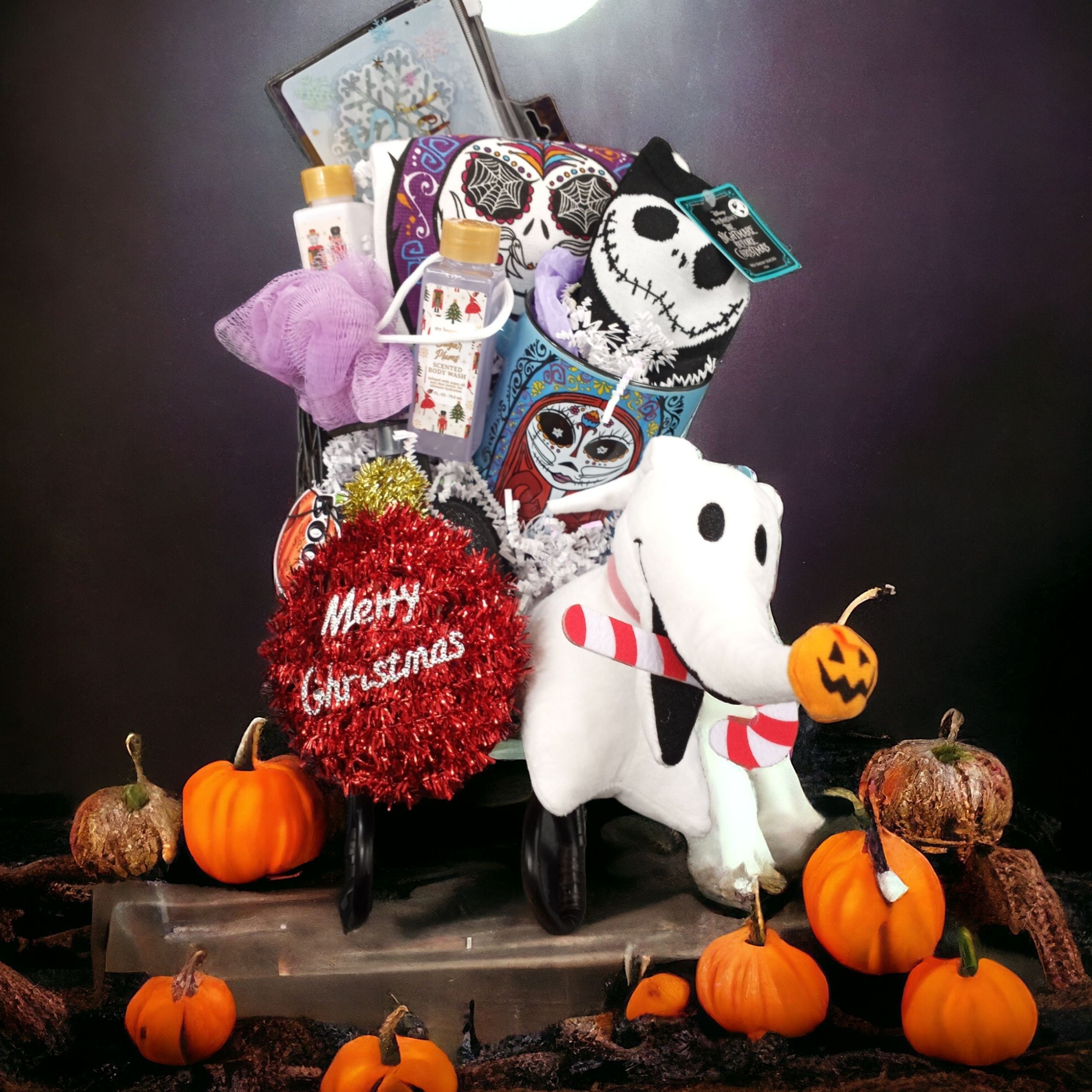 Nightmare Before Christmas Gift Basket, Birthday Gift Basket for Her ...