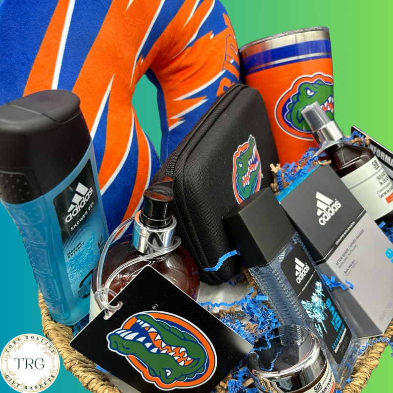 Florida Gators-themed Gift Basket, Birthday Gift Men, Gift Basket for ...