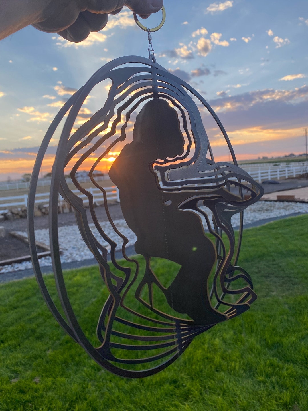 10 Inch Mikey Metal Spinner Yard Art - Etsy