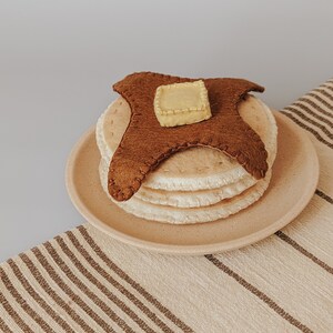 Felt Pancake Syrup & Butter Combo | Set of 3 Flapjacks | Pretend Play ...