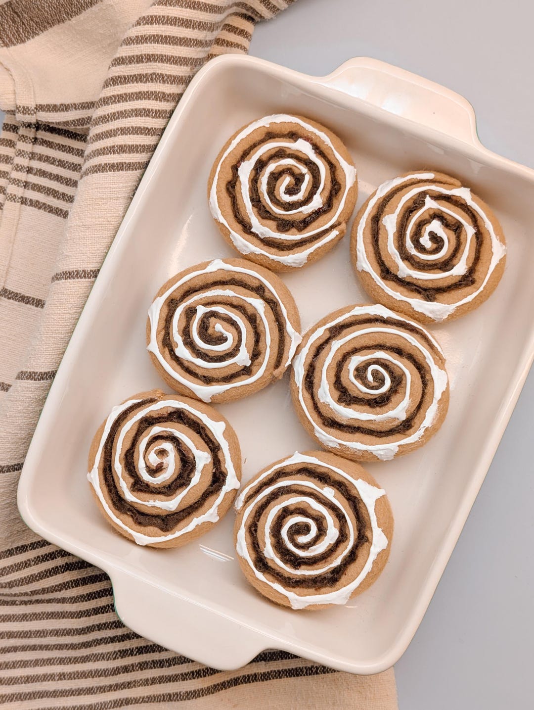 Felt Cinnamon Rolls | Felt Bakery | Autumn Treat | Pretend Felt Food - Etsy