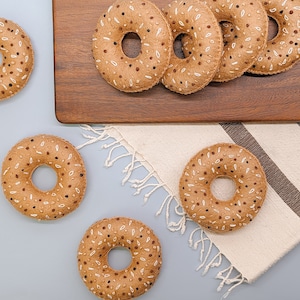 Felt Bagel | Everything Bagel | Pretend Play Food | Breakfast | Felt ...