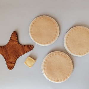 Felt Pancake Syrup & Butter Combo | Set of 3 Flapjacks | Pretend Play ...