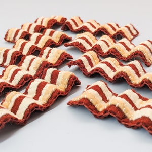 Felt Bacon | Breakfast Set Add-on | Bendable Bacon | Pretend Restaurant ...
