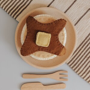 Felt Pancake Syrup & Butter Combo | Set of 3 Flapjacks | Pretend Play ...