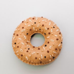 Felt Bagel | Everything Bagel | Pretend Play Food | Breakfast | Felt ...