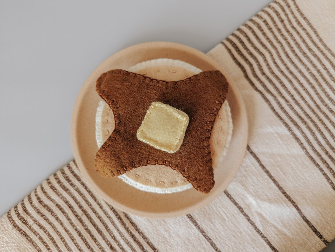 Felt Pancake Syrup & Butter Combo Set of 3 Flapjacks - Etsy