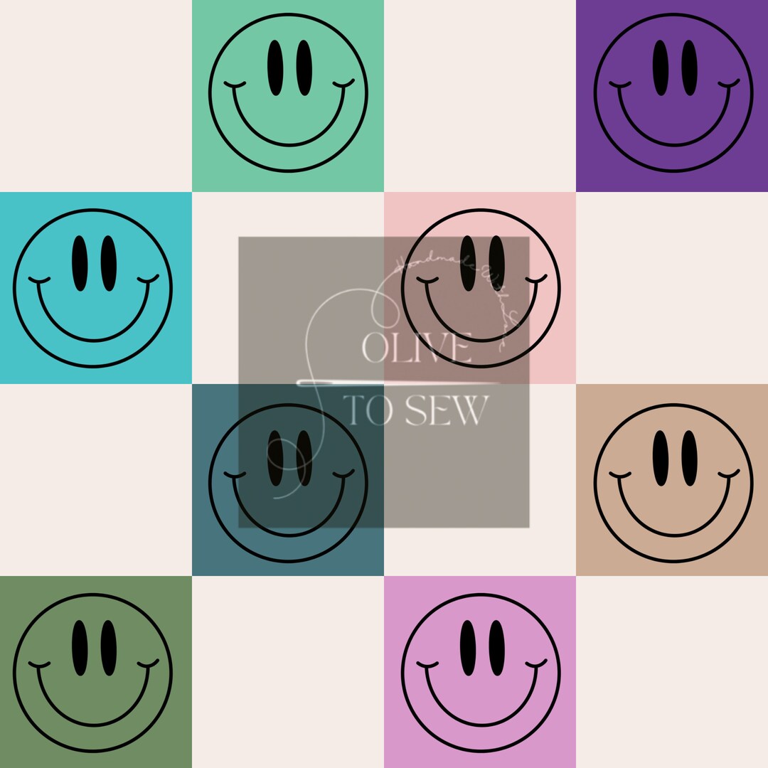 Happy Face on Checkers Full Canopy MADE TO ORDER - Etsy