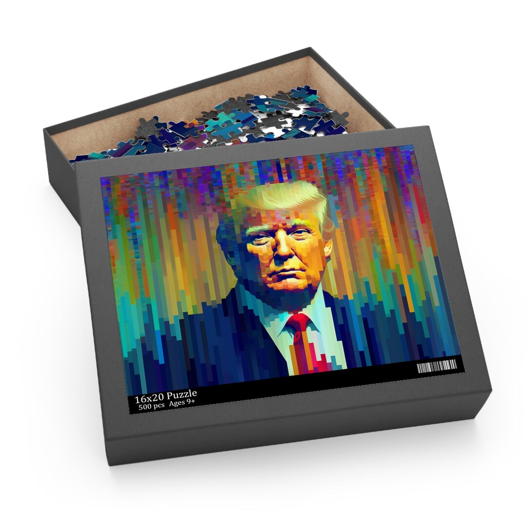 Donald Trump Matrix 500 Piece Puzzle, USA, Cardboard Material, 3 SIZES ...