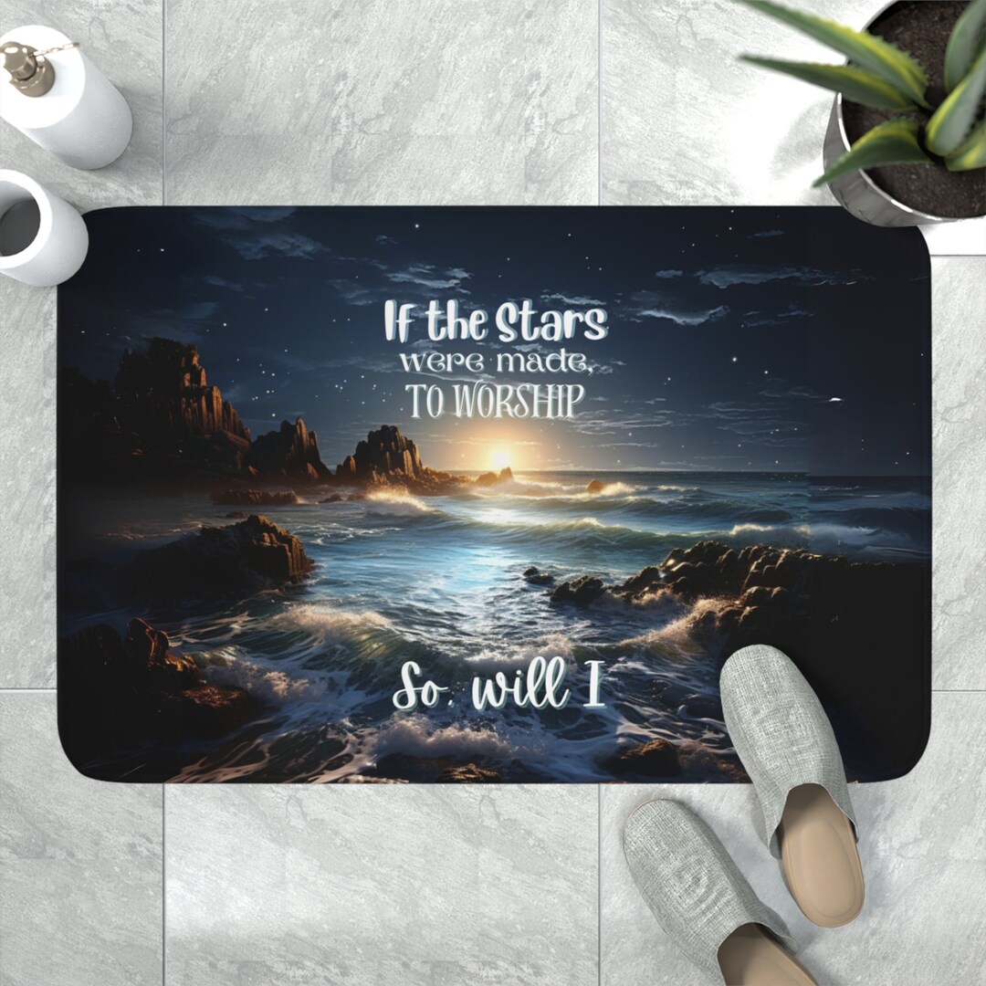 If the Stars Were Made to Worship Christian Anti-slip Custom Memory ...