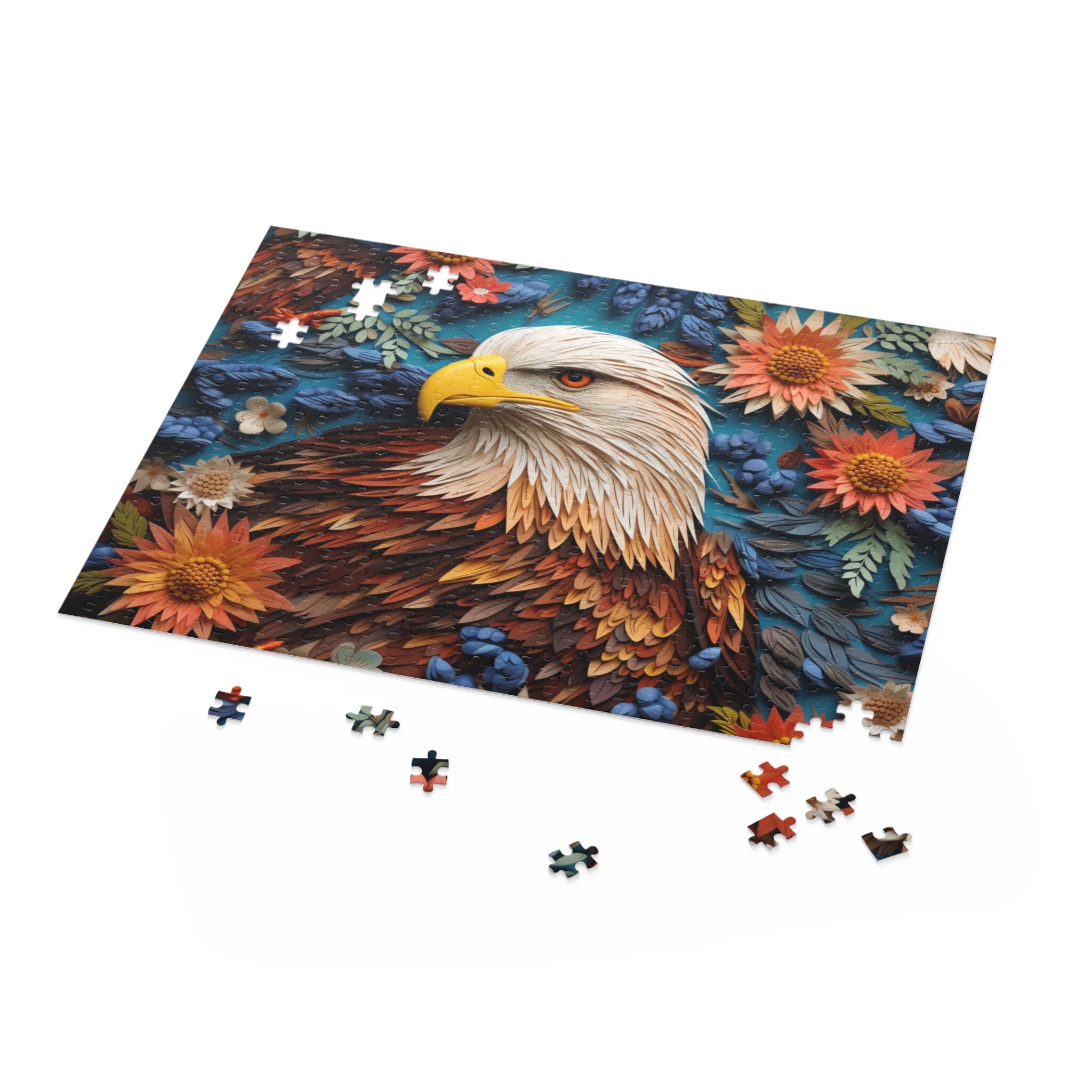 Bald Eagle Paper Quilling Paper Art Jigsaw Puzzle, Cardboard Material ...