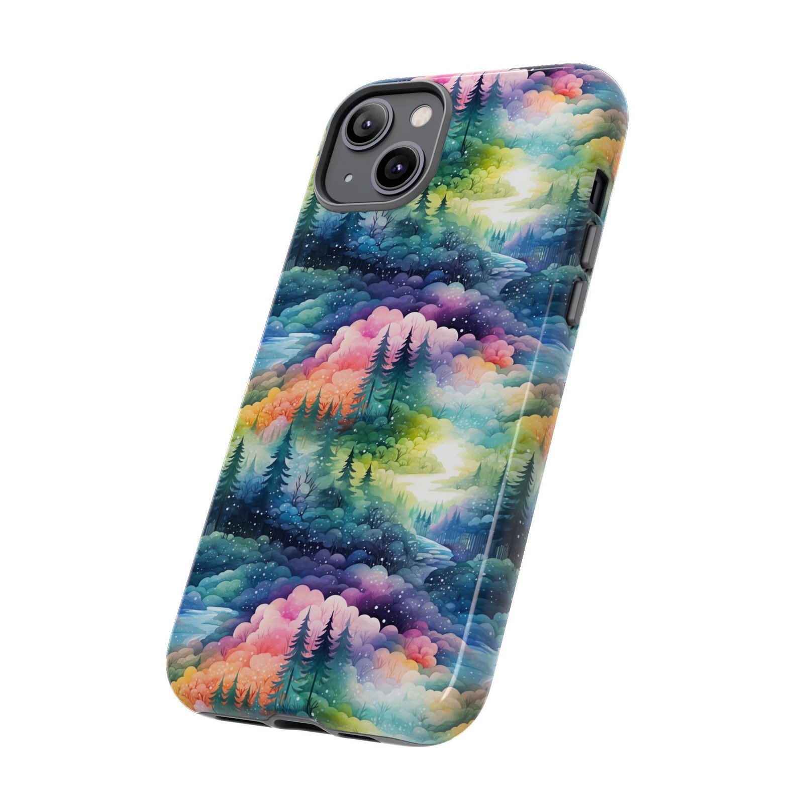 Landscape-trees Bright Colors Cell Phone Tough Case for Iphone, Samsung ...