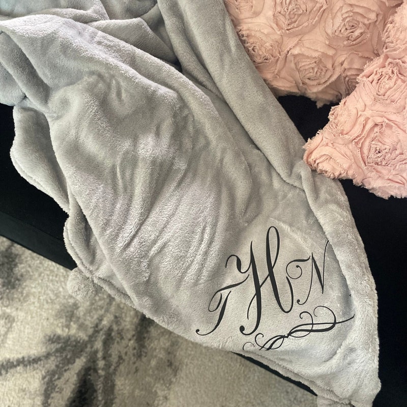 Monogram Blanket - Etsy