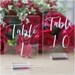Acrylic Table Signs | Wedding Table Signs | Personalized Acrylic Sign ...