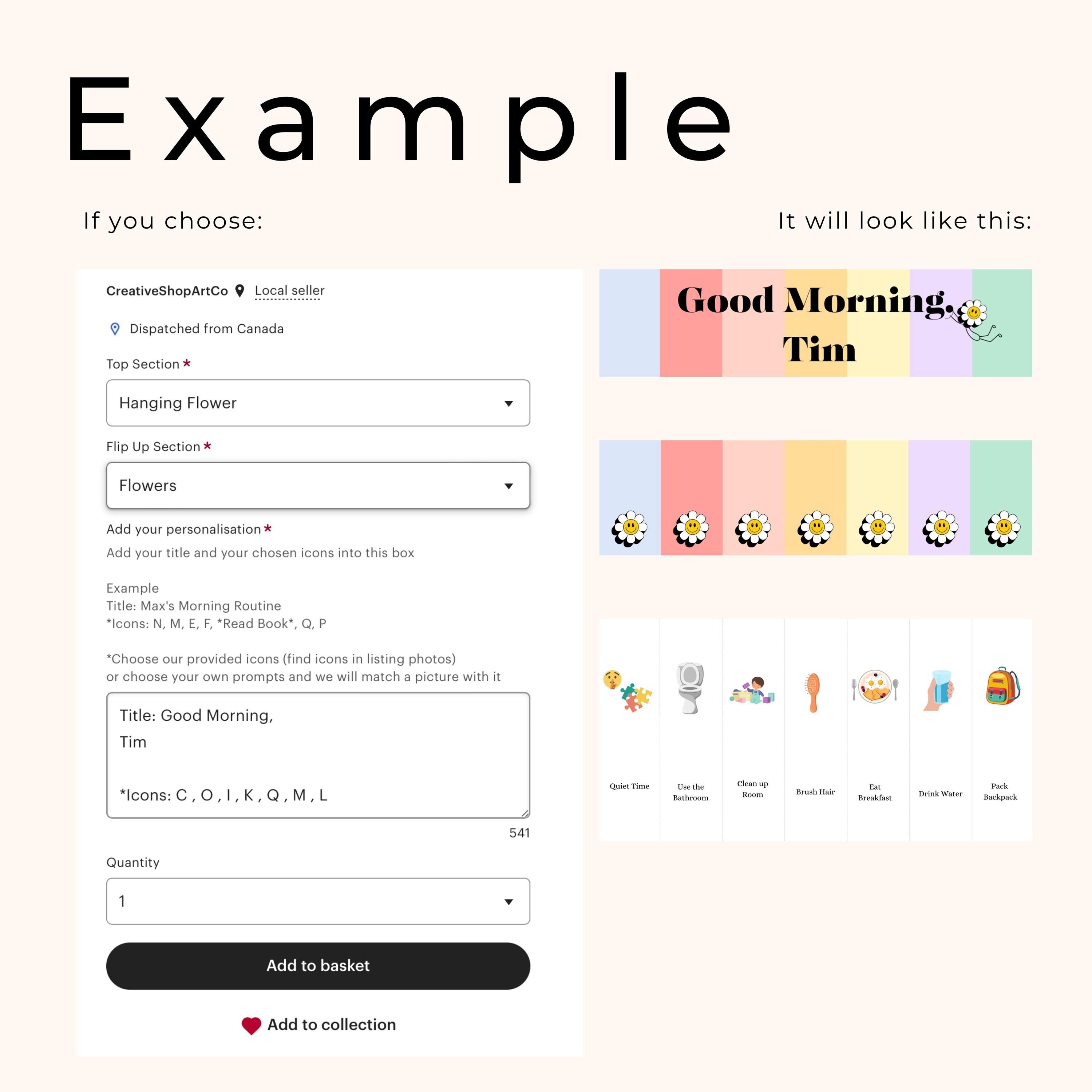 Kids Morning Chart Laminated - Customizable Morning Routine Chart for ...