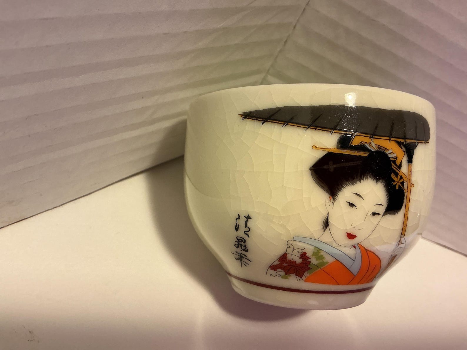 Vintage Geisha Tea/saki Cups- Made in Japan- Set of 3 - Etsy