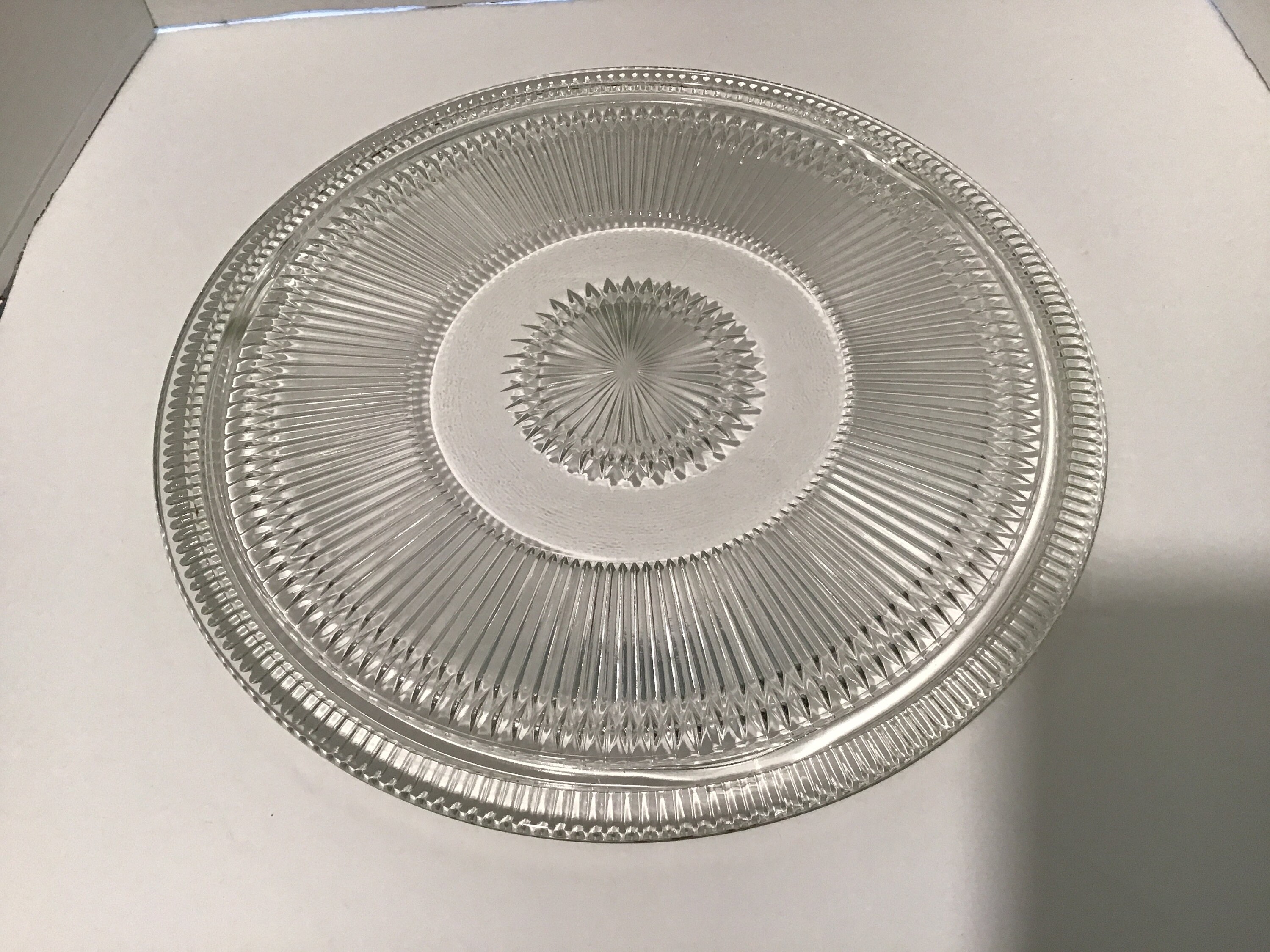 Vintage Chrome Cake Saver- Cover and Original Glass Plate - Etsy