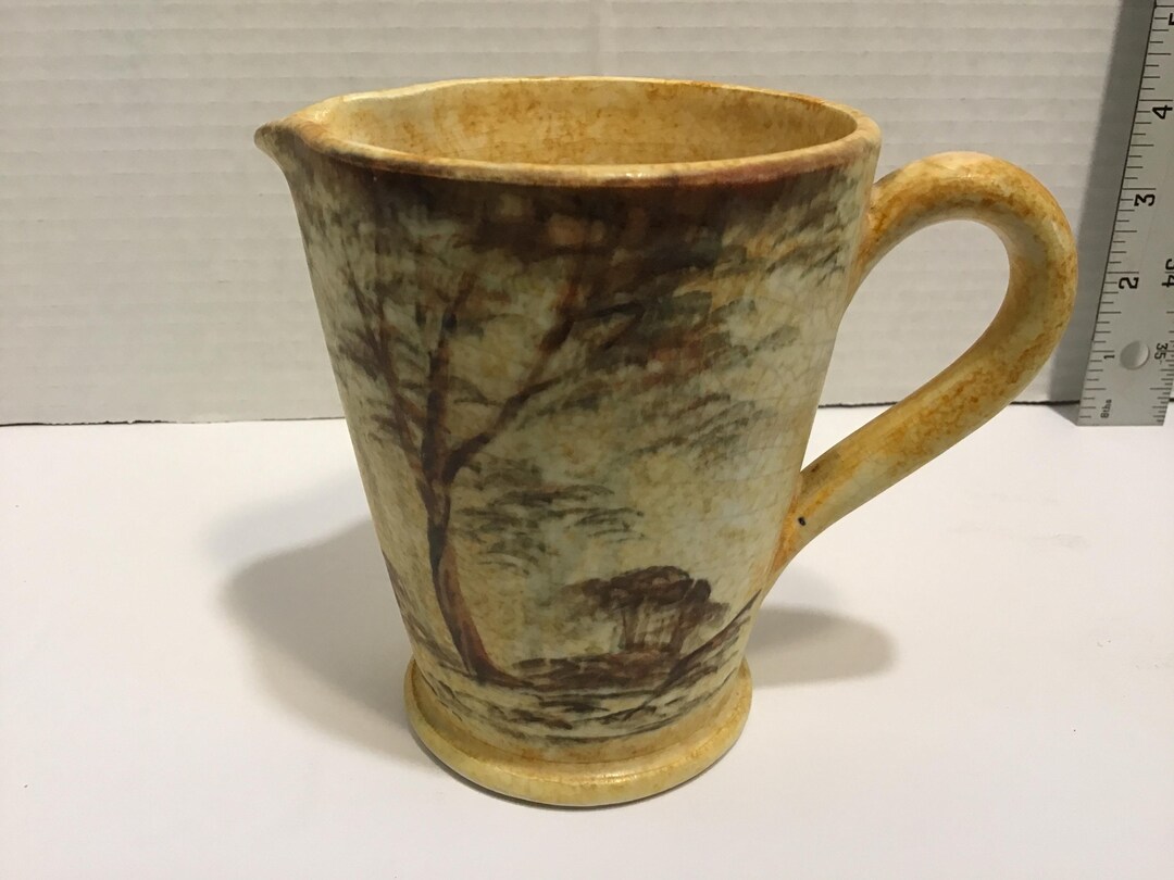 E. RADFORD- Burslem Pottery With Painted James Harrison Tree Landscape ...