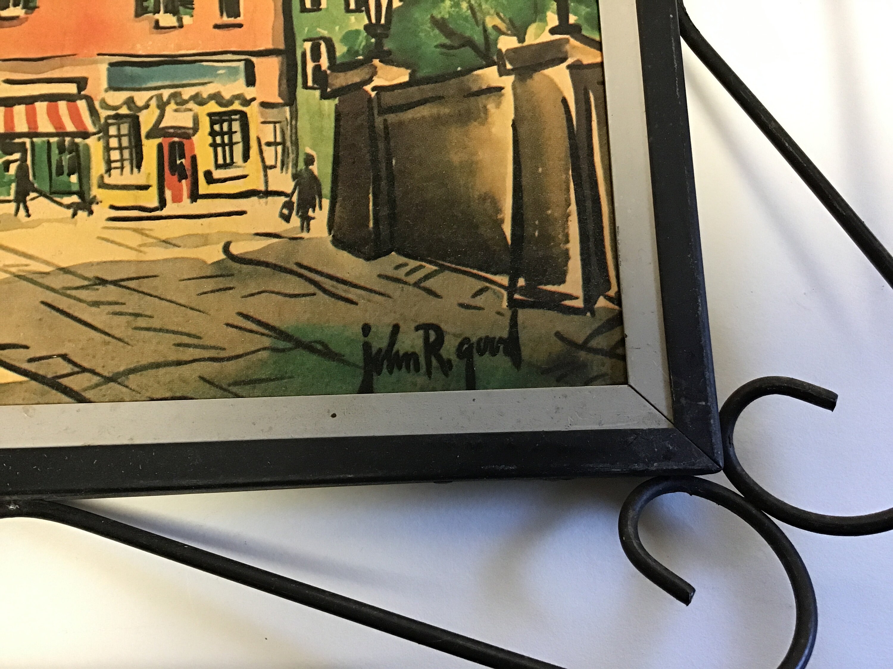 MCM Vintage John R. Good Paris Prints- Wrought Iron Frames - Etsy