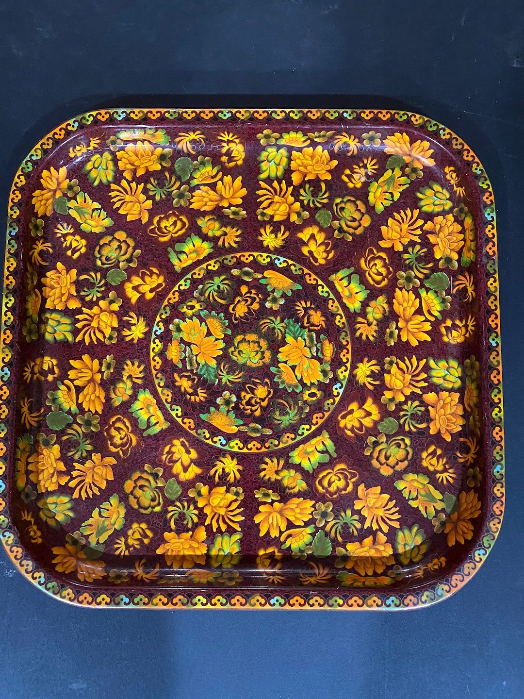 Vintage Daher Decorated Ware Tin Tray - Etsy
