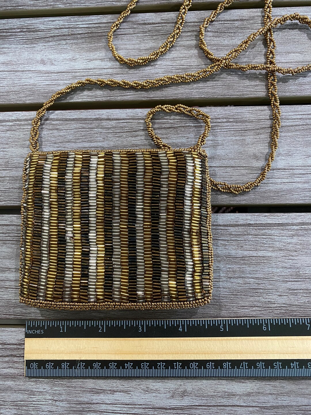 Vintage Beaded Coin Purse - Etsy