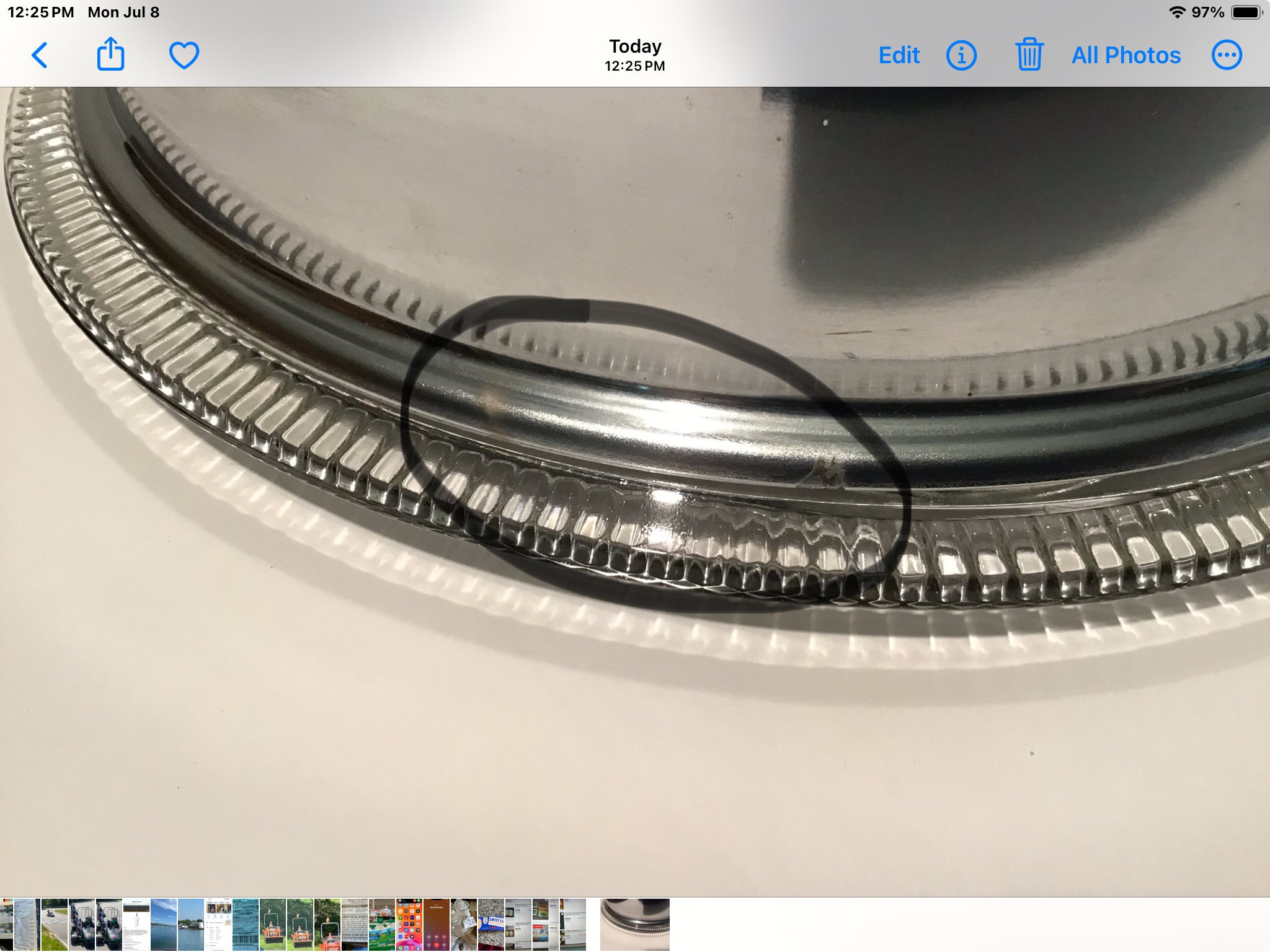 Vintage Chrome Cake Saver- Cover and Original Glass Plate - Etsy