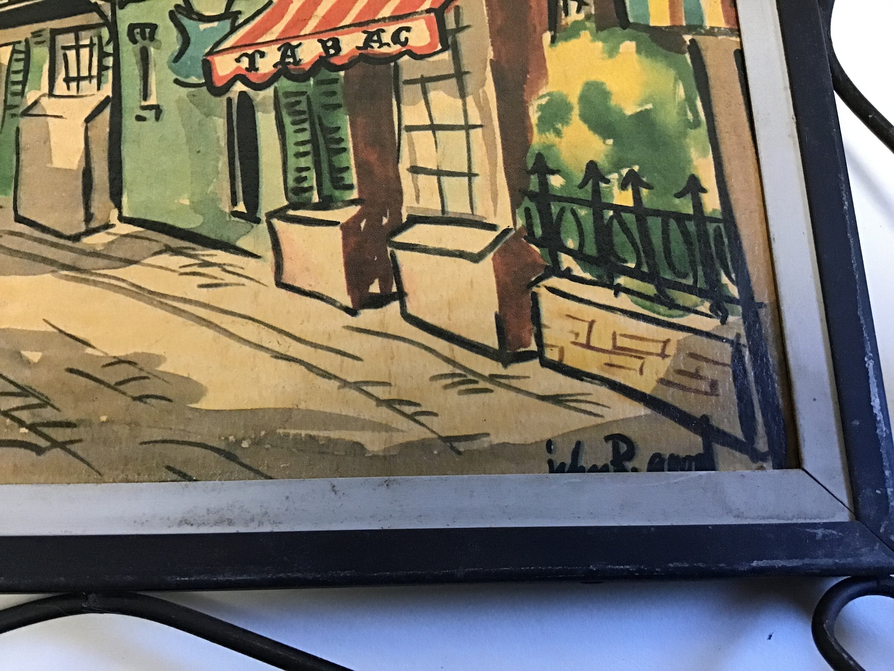 MCM Vintage John R. Good Paris Prints- Wrought Iron Frames - Etsy