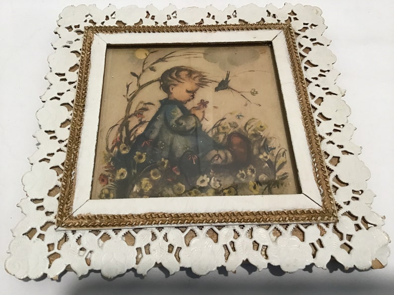 Vintage Hummel Pictures- Plastilace the Frame Beautiful- Set of 2- RARE ...