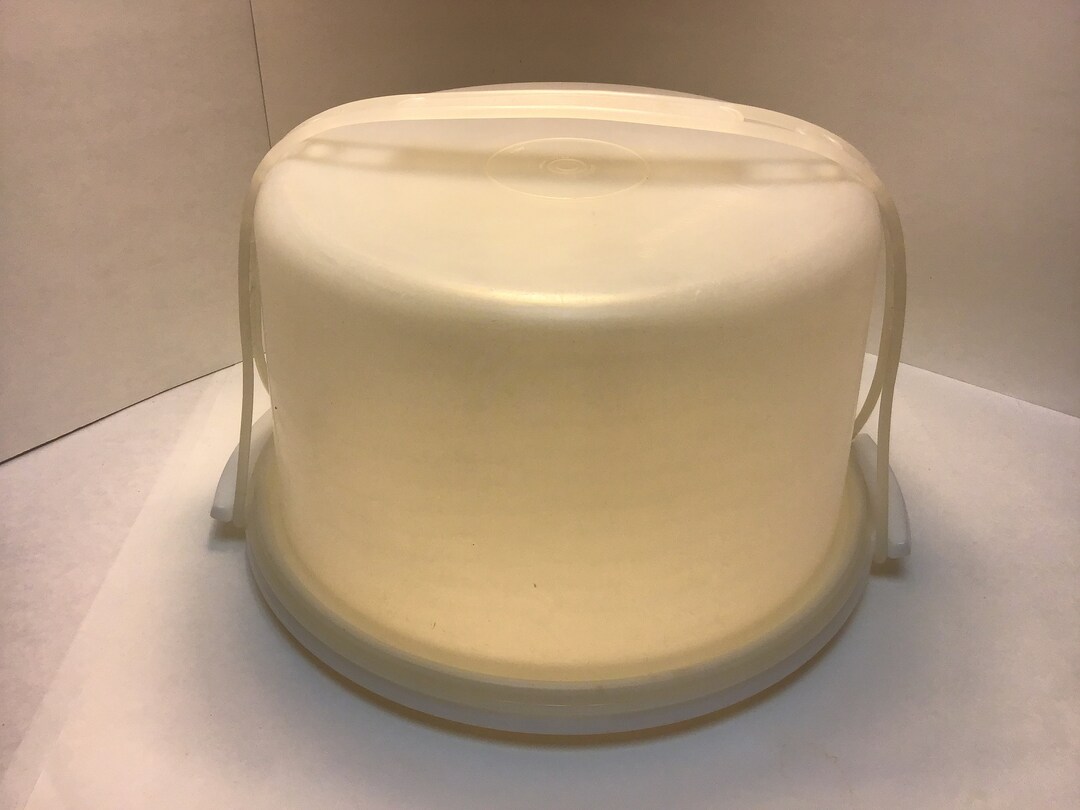 Vintage Tupperware Classic Cake Carrier W/ Handle White - Etsy