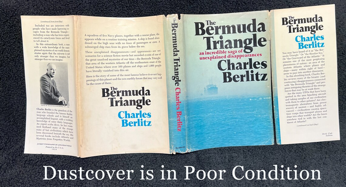 The Bermuda Triangle, Charles Berlitz, Classic 1974 Hardcover First ...