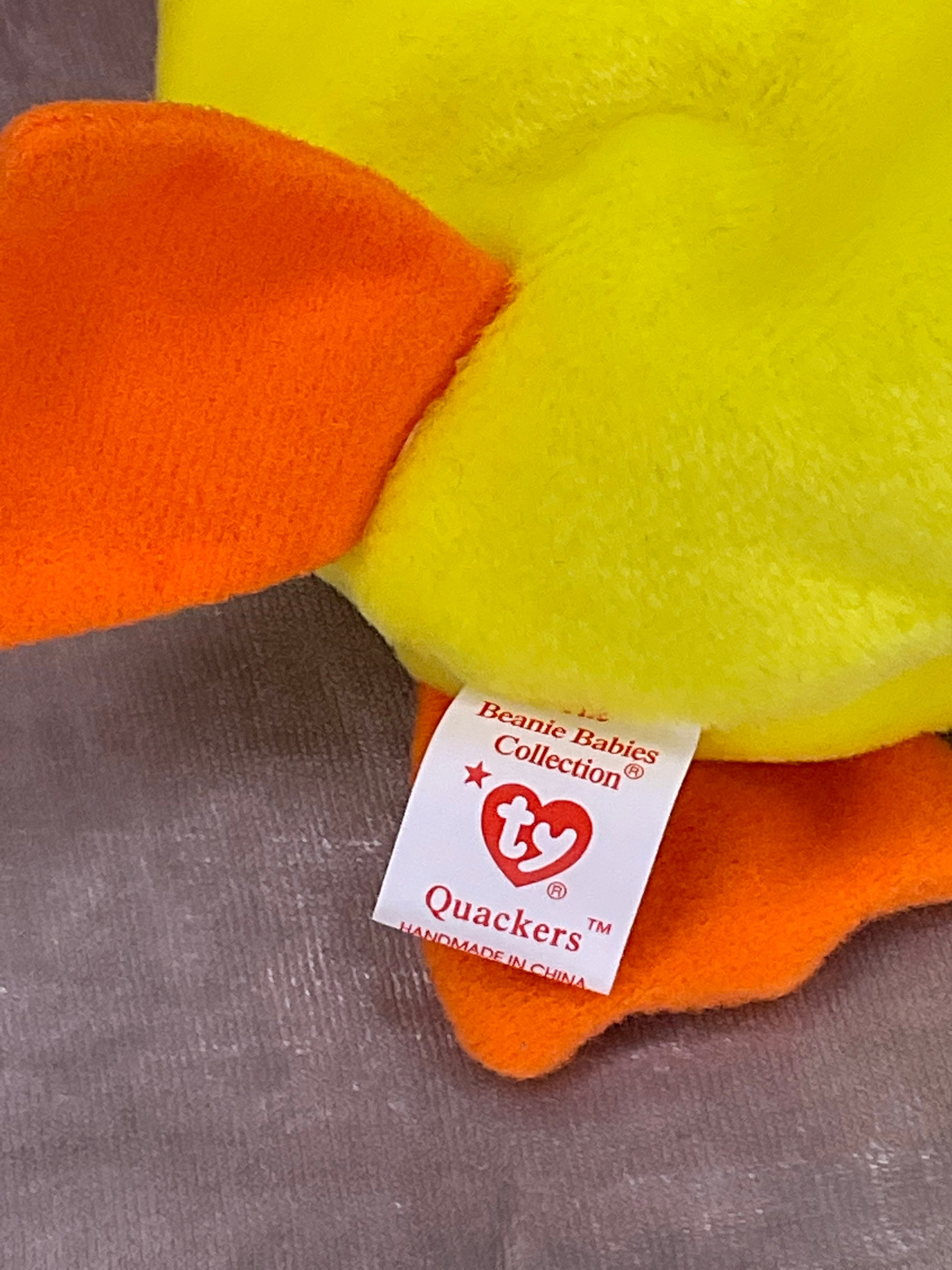 Ty quackers the Duck Beanie Baby, Vintage, Rare and Retired - Etsy