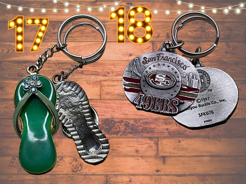 Keychains Vintage 1990s Keychains 90s Key Rings - Etsy