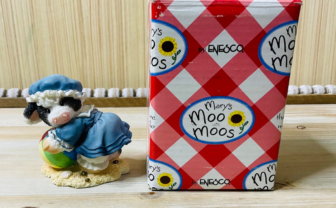 Marys Moo Moos moo and Me by the Sea august Enesco Cow - Etsy