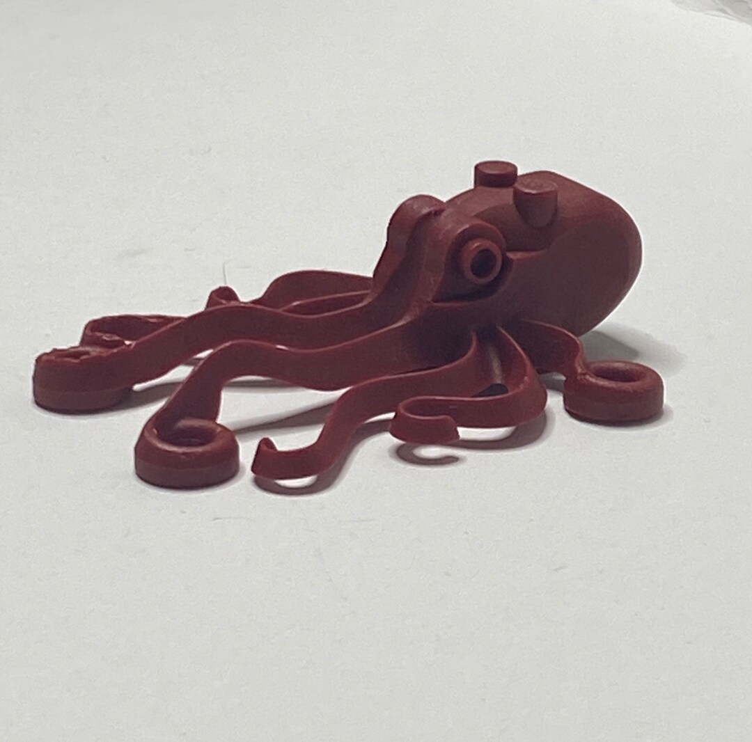 Lego Octopus Animal dark Red 6086 Mini Figure - Etsy