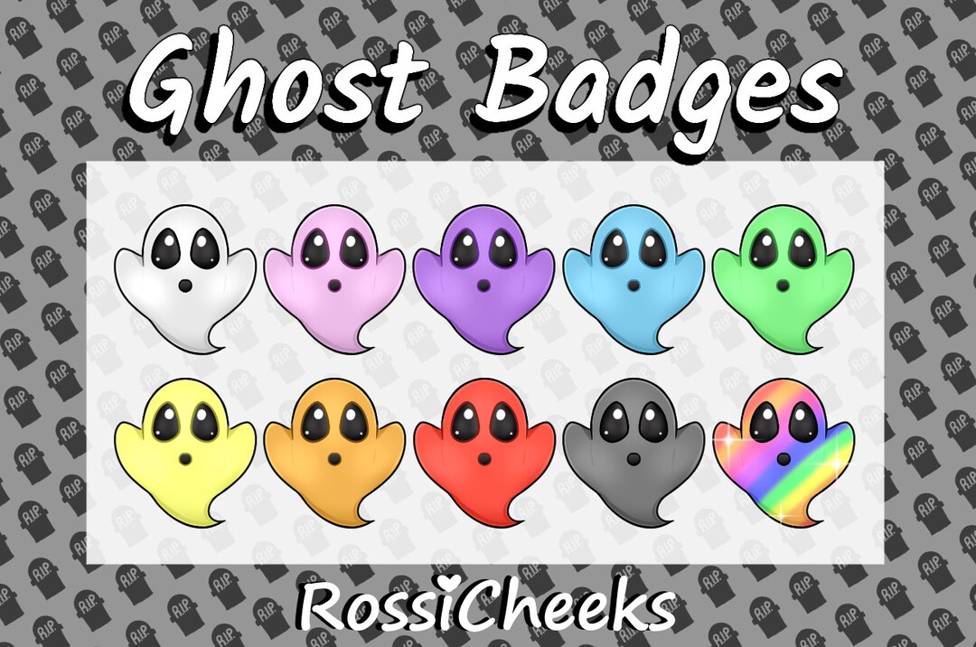 Ghost Badges | [twitch] | Sub Badges | Bit Badges - Etsy