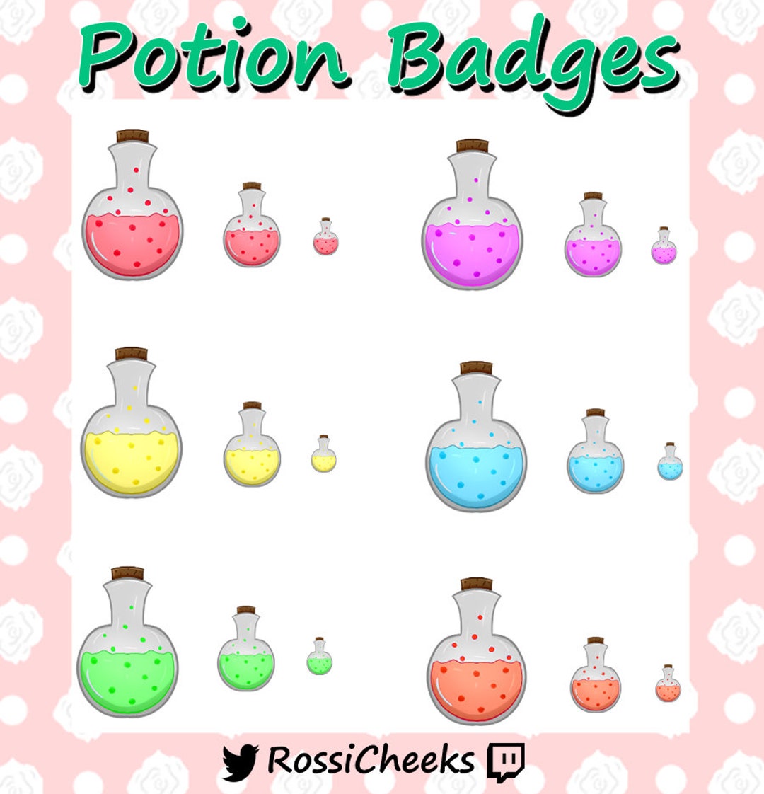 Potion Badges | [twitch] | Sub Badges | Bit Badges - Etsy