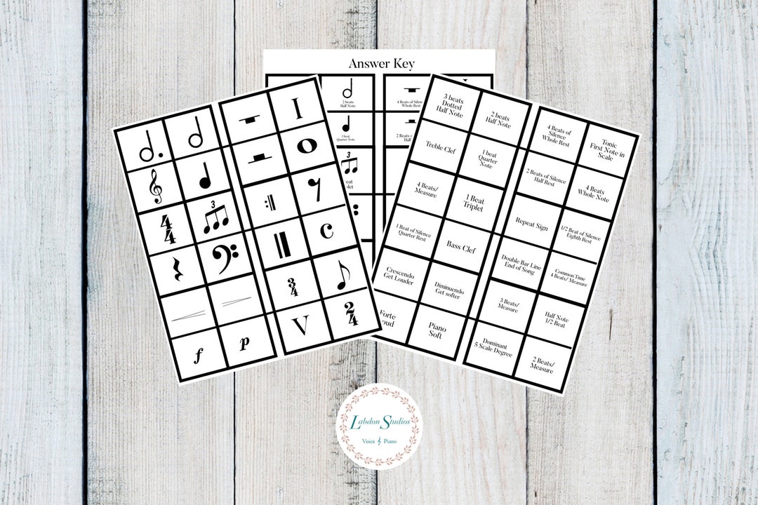 Music Matching Game - Etsy